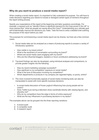 How to Write an Effective Social Media Report | PDF