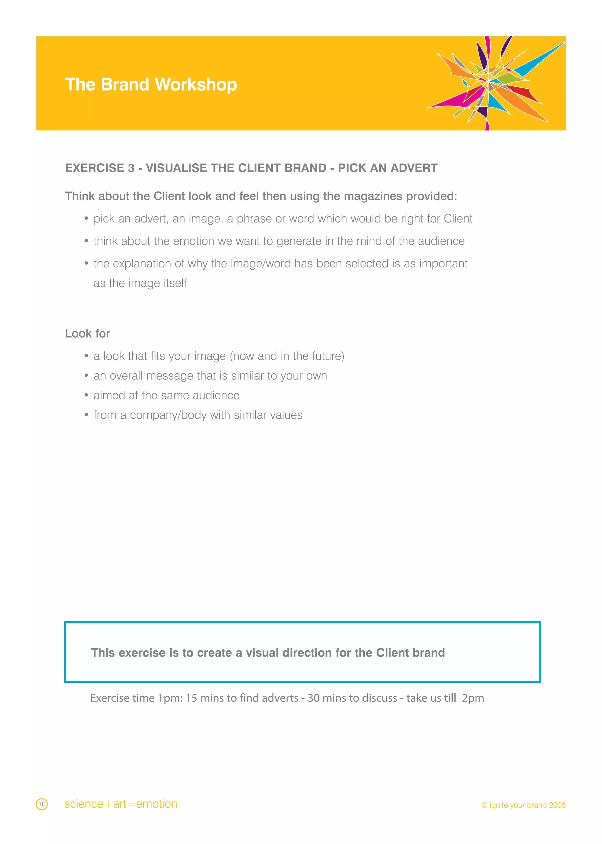 Brand Workshop Outline | PDF