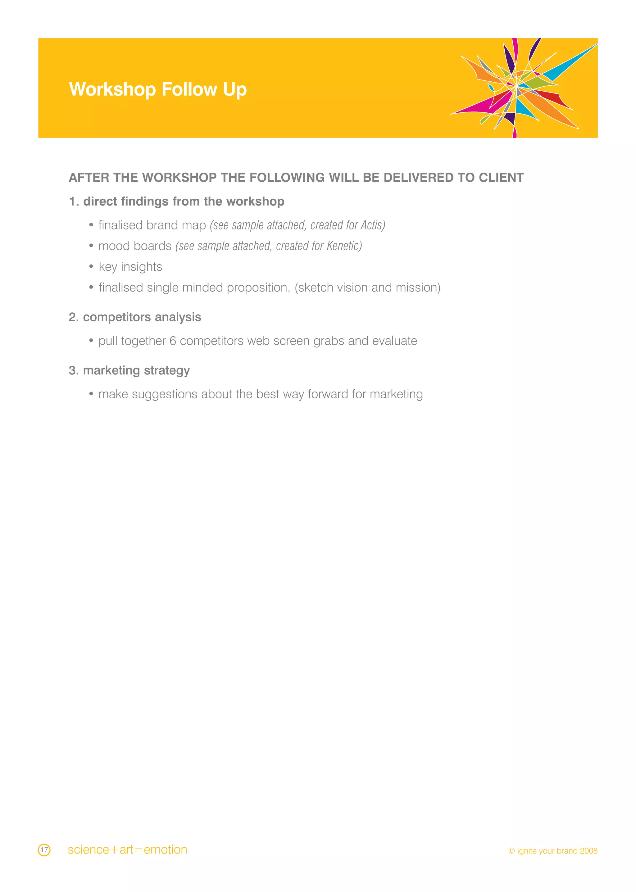 Brand Workshop Outline | PDF