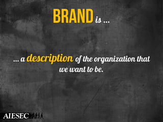 AIESEC Brand Experience | PDF