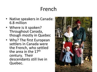 Languages of Canada by Asif Zamir | PPTX