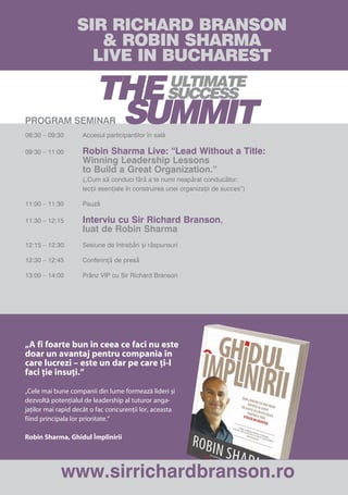 The Ultimate Success Summit, 9 mai 2012 | PPT