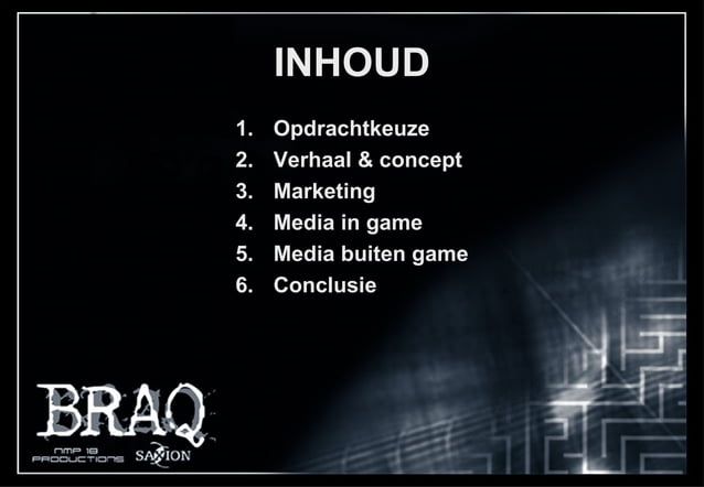 Braq - Saxion eindpresentatie | PPT