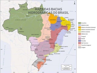 Hidrografia - Bacias Hidrográficas no Mundo e No Brasil