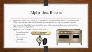 Brass An alloy | PPTX