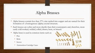 Brass An alloy | PPTX