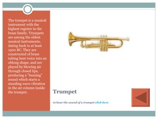 Brass Instruments Final | PPT | Classical Music | Music