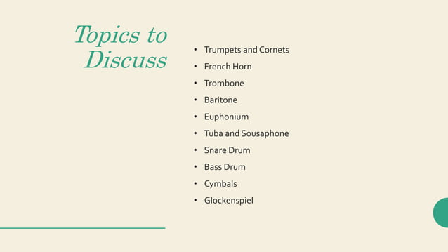 Brass Band Instruments | PPTX