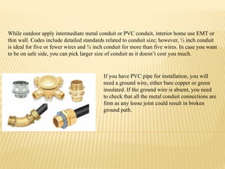 Brass conduits protect wires and keep your home safe | PPT