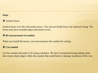 Brass conduits protect wires and keep your home safe | PPT