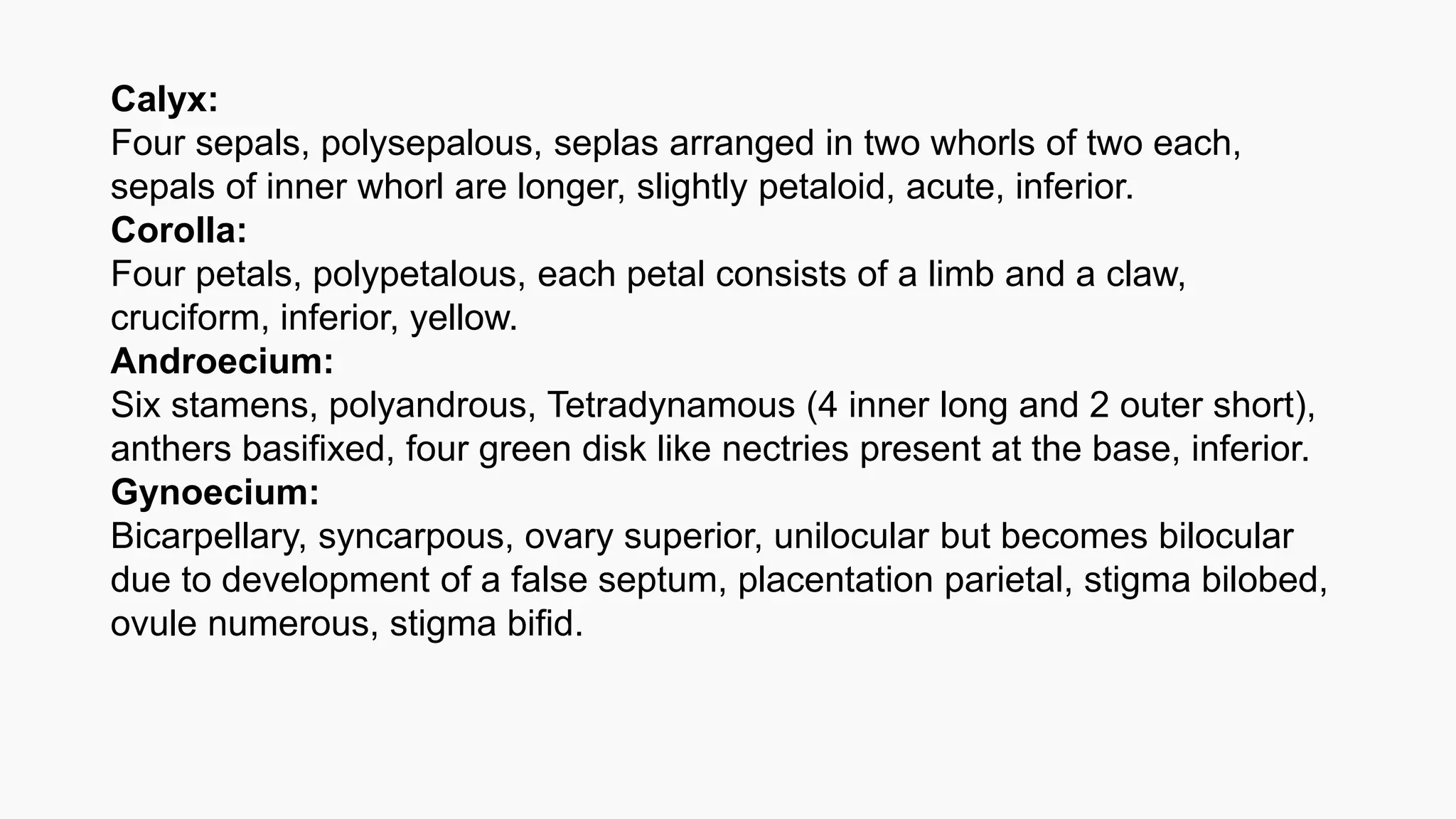 Brassicaceae family (BRASSICACEAE) | PPTX