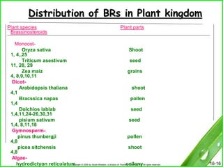 Brassinosteroids plant harmones | PPT