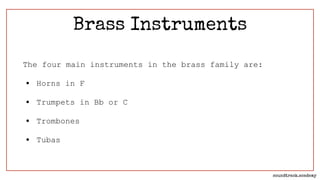Brass Instruments: Orchestration | PPT