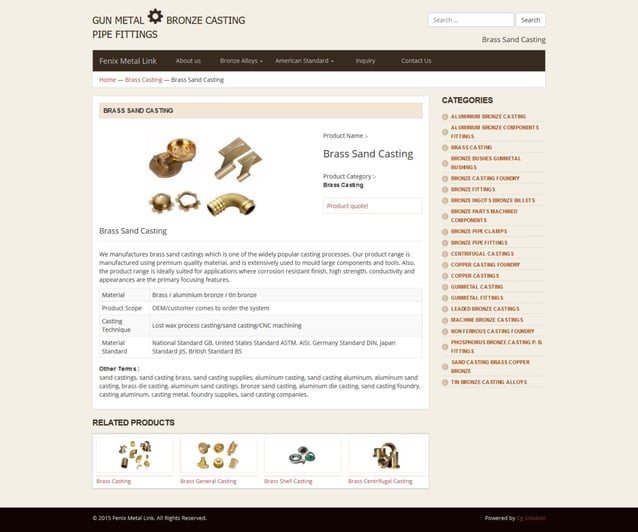Brass sand casting | PDF