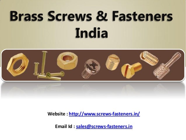 Brass screws Brass fasteners india Brass Machine screws