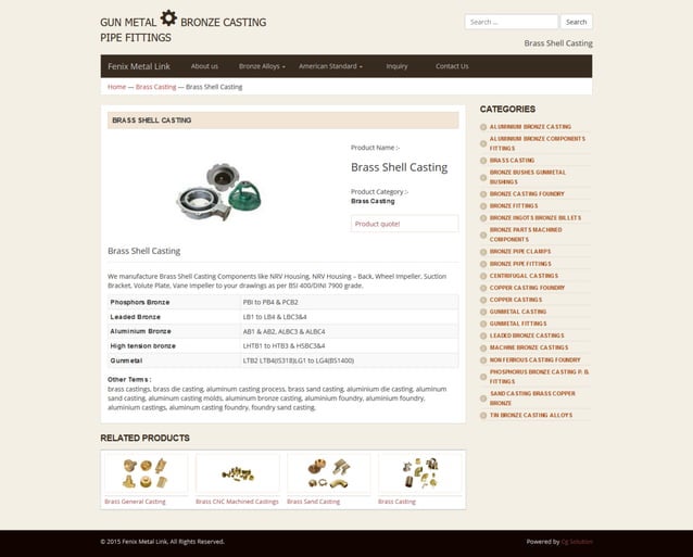 Brass shell casting | PPT