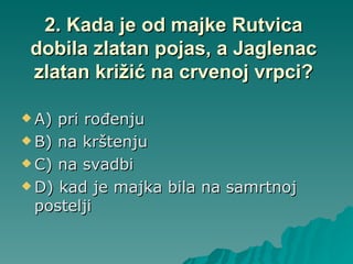 Bratac Jaglenac i sestrica Rutvica - I. dio | PPT