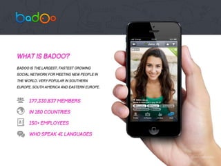 Michal Vasko presentation about social discover app Badoo | PPT