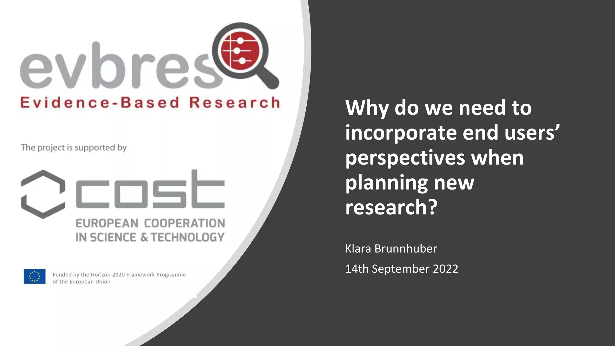 Why do we need to incorporate end users’ perspectives when planning new ...