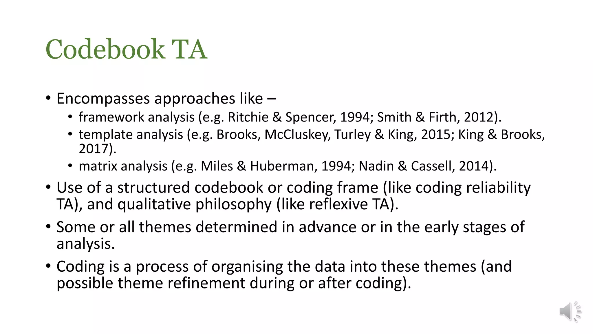 Braun, Clarke & Hayfield Thematic Analysis Part 1 | PPTX