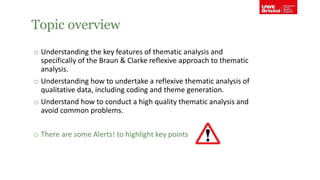 Braun, Clarke & Hayfield Thematic Analysis Part 2 | PPTX