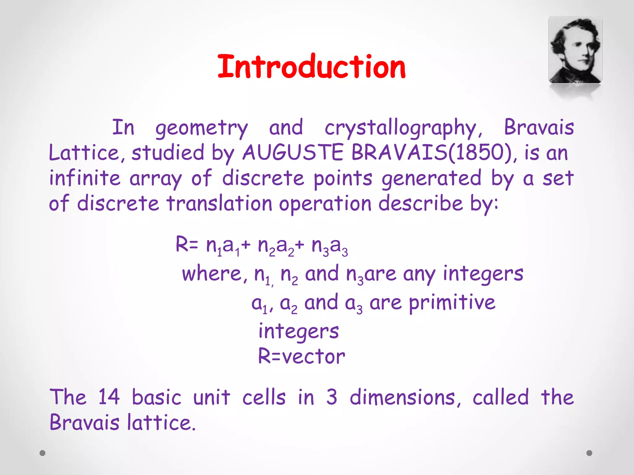 Bravais lattices | PPT