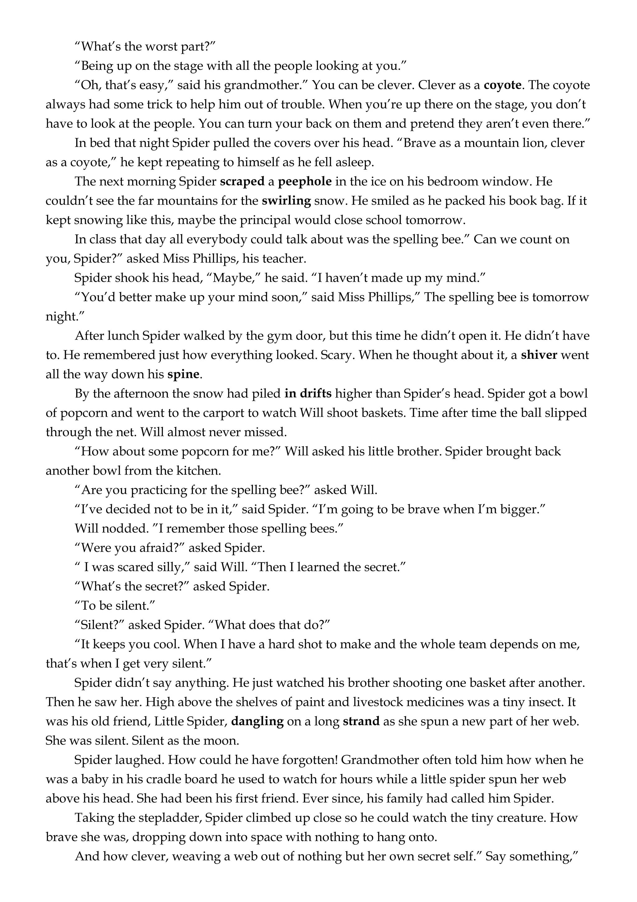 Brave as a mountain lion text | DOC