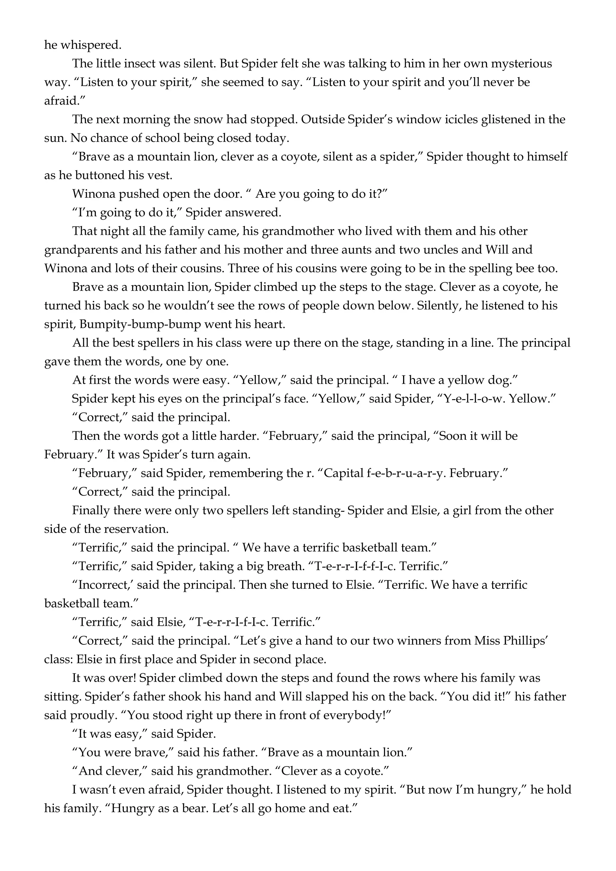 Brave as a mountain lion text | DOC