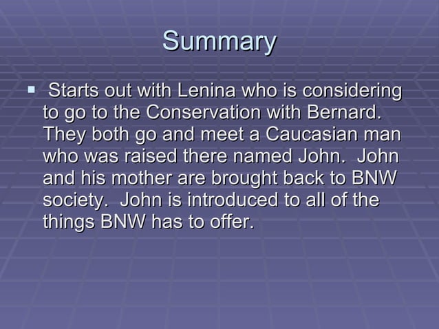 Brave New World | PPT