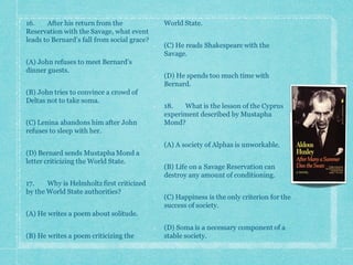 Brave New World | PPT