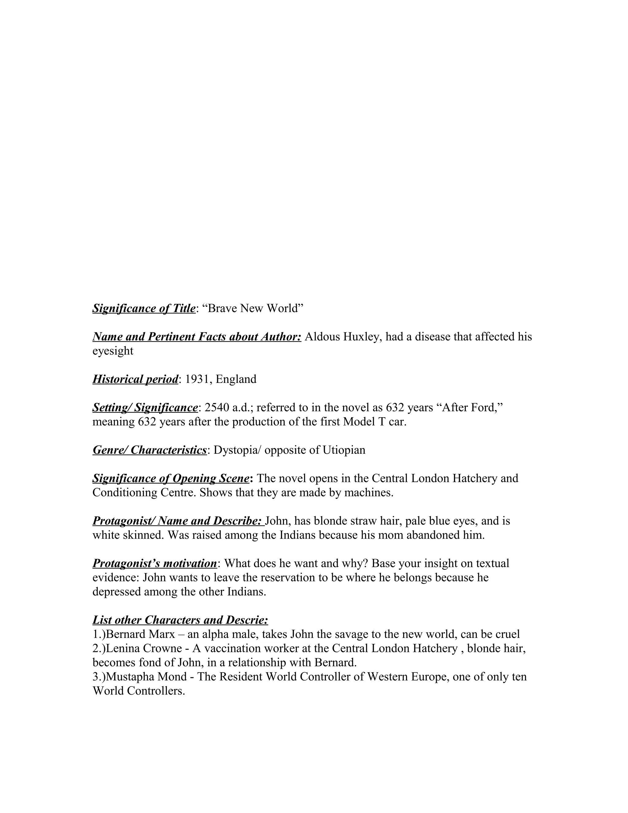 Brave new world | DOC