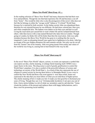 Brave new world | PDF