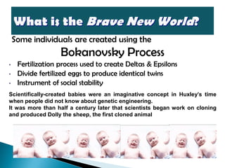 Brave new world prereading ppt | PDF | Genetics | Science