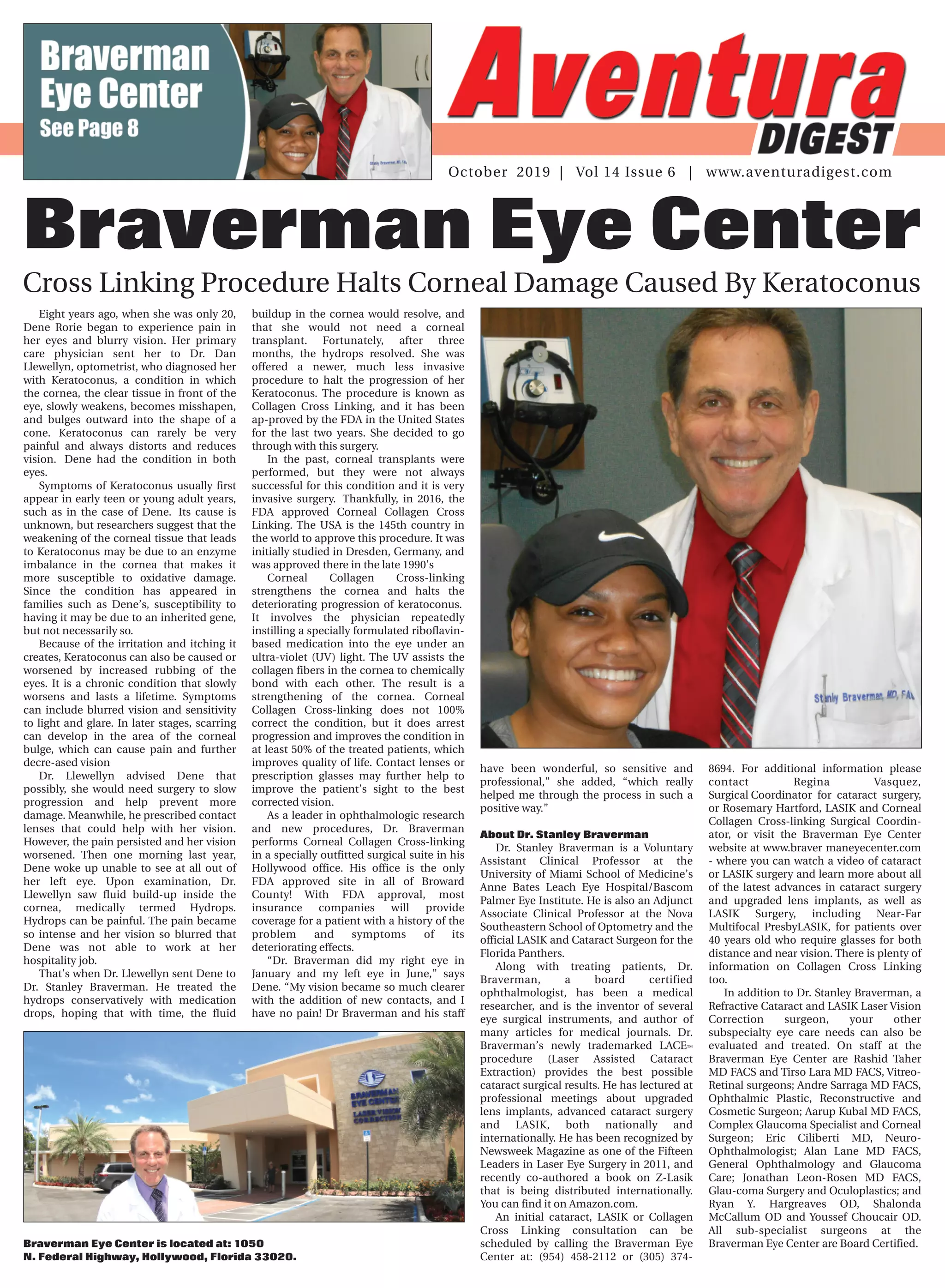 Braverman Eye Center Cross Linking Procedure Halts Corneal Damage ...