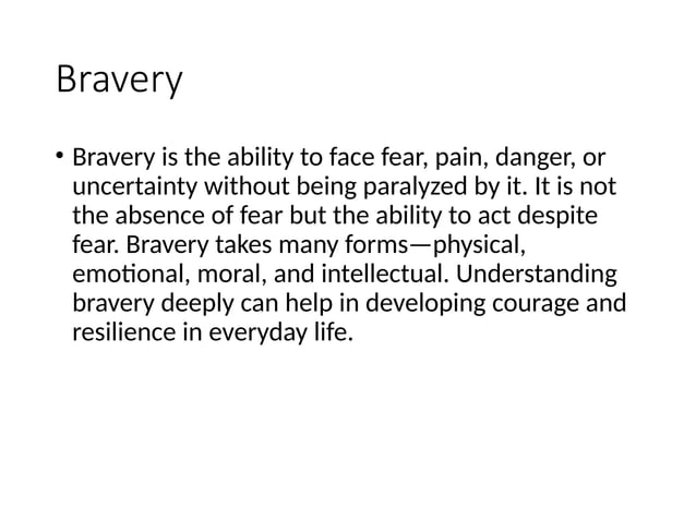 Bravery and Fear Psychology explaination.pptx