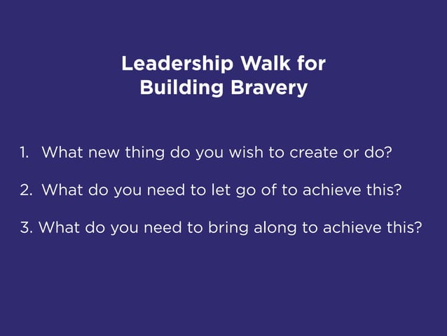 Bravery as a leadership practice | PPT