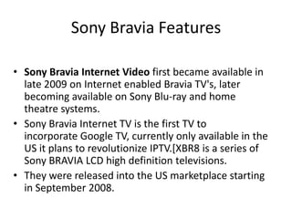 Bravia (brand) | PPTX