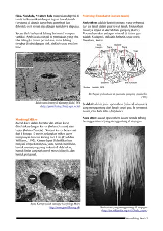Geomorfologi Karst | PDF
