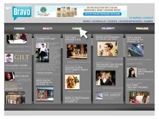 Bravo TV Website | PDF