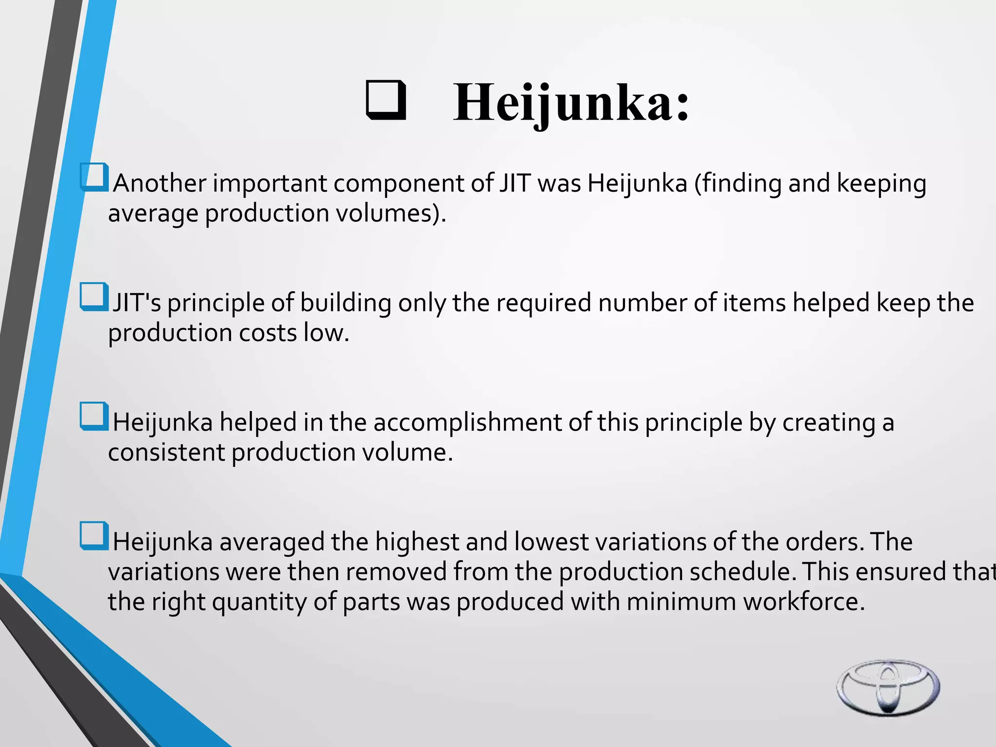 JIT case study of Toyota | PPTX
