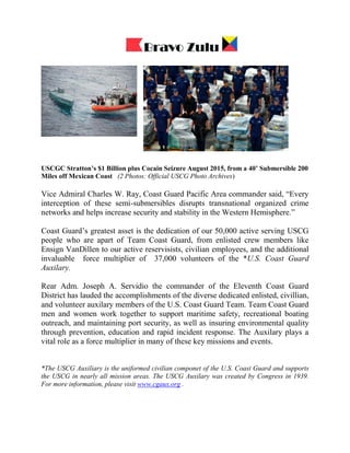 BRAVO ZULU 2017 Q2 USCGAUX NewsMAG - Roger Bazeley USCG-AUX | PDF