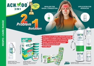 ACHOO Pain Oil - Get Fast Relief From All Types Of Body Pain | PPT
