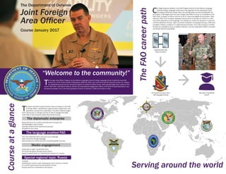 Joint Foreign Area Officer Course of 2017 | PDF