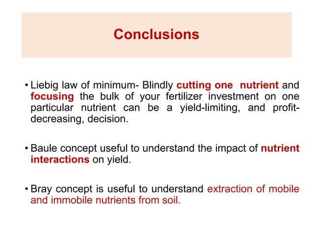 Brays nutrient mobility concept-DEVA ANIL.ppt | Agriculture | Industries