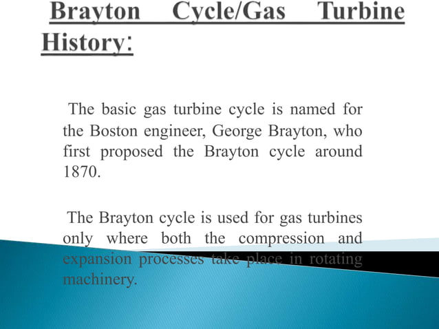 Brayton cycle | PPTX