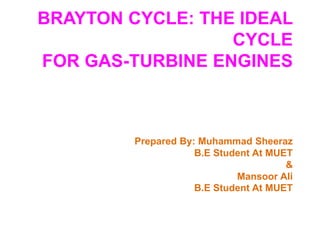 Brayton cycle | PPTX