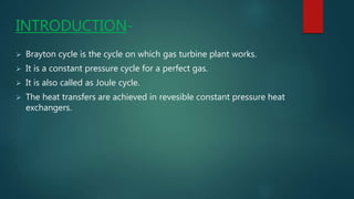 Brayton cycle | PPTX