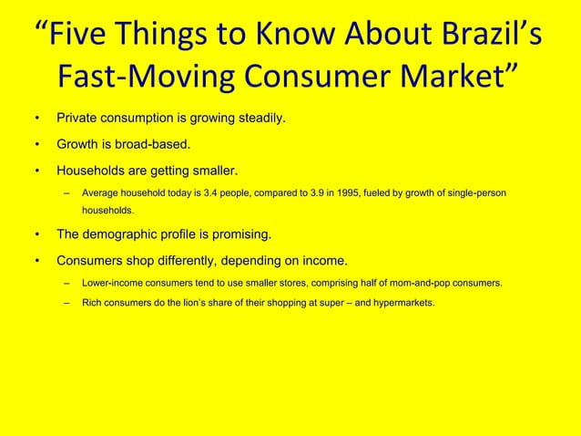 Consumer Behavior in Brazil | PPT