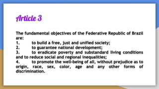 Constitution of Brazil | PPTX