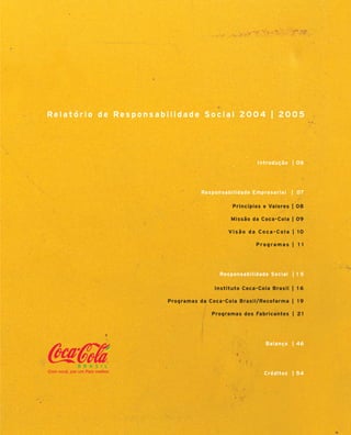 Responsabilidade Social da Coca-Cola | PDF